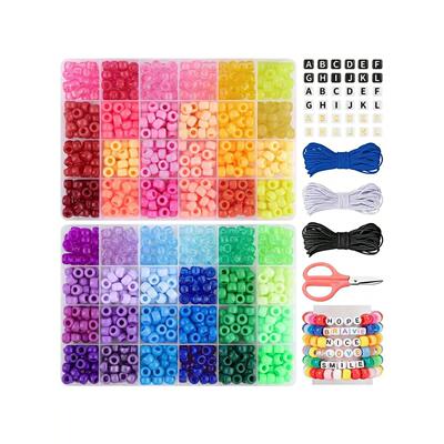 300/500pcs Rainbow Beads for DIY Jewelry, Necklaces, Bracele