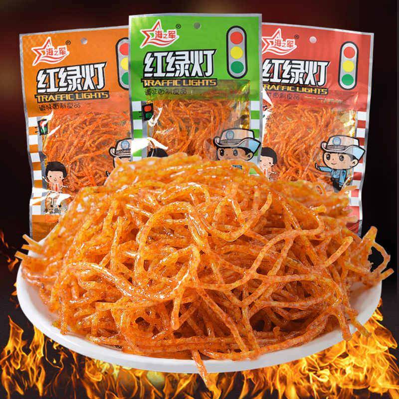 现货海之军红绿灯辣条麻辣丝面筋制品8090后儿时味道怀旧休闲零食