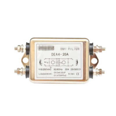螺栓式220V电源净化器抗干扰带接地 DEA4-20A 单相交流电源滤波器