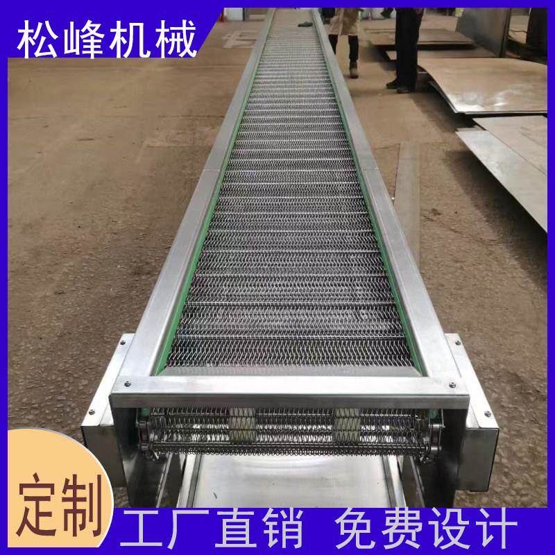 不锈钢网带输送机耐高温隧道炉烘干 干清洗输送带海鲜冷冻网炼输