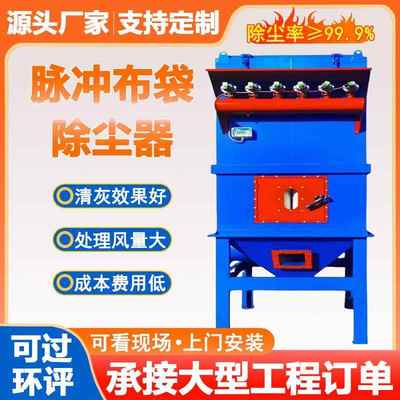 脉冲布袋除尘器设备耐高温锅炉工业环保木工中央粉尘收集除尘器