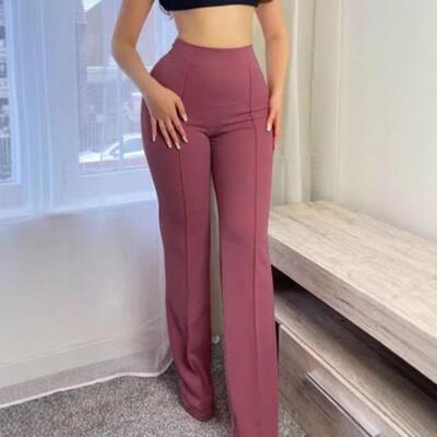 Micro flared pants with wide legs 裤微喇长裤阔腿裤