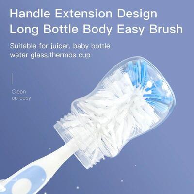 2 in 1 Mother-child Nylon Baby Bottle Cup Cleaning Brush Suc