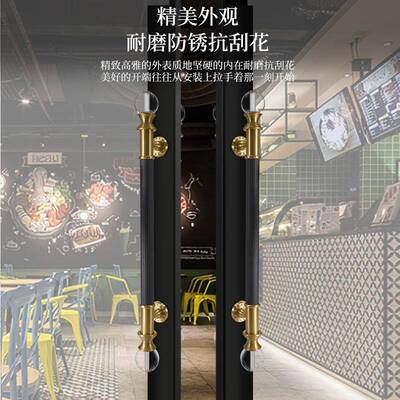 玻璃0659门拉手不钢锈晶大门拉手式推拉门把手拉手酒店KT欧水V门