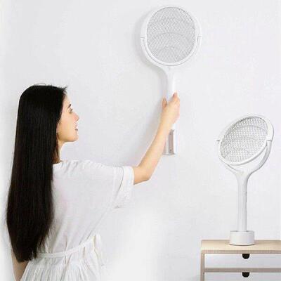 Rotating Head Fly Swatter Racket Rechargeable Mosquito