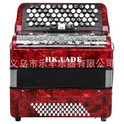 HK·LADE键钮式专业巴扬62键60贝斯专业巴杨手风琴儿童成人练习