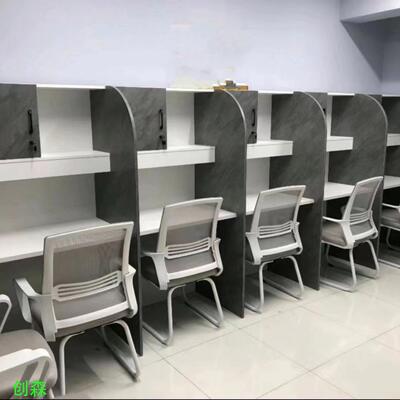 考研自习室单独自习桌学习桌学习室隔断桌厂家移动办公桌