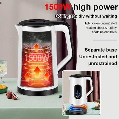 3L Stainless Steel Electric Large Tea Kettle Auto-Shutoff