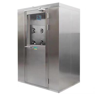 KLC实验室洁净室用设备单人多人带360度不锈钢喷嘴三面环吹风淋室