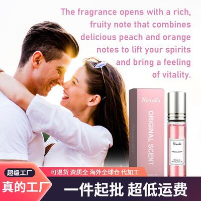 Pheromone perfume with a rose fragrance, featuring a niche f