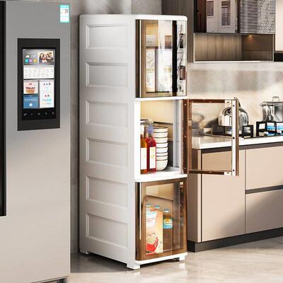Bathroom storage cabinet multi-layer kitchen storage cabinet