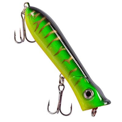 1Pcs Popper Fishing Lure Wobblers 3D Eyes 8cm 11.4g Topwater