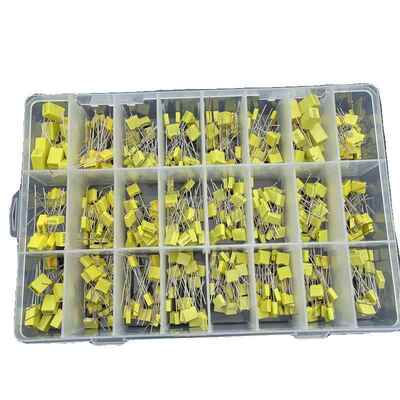 460PCS 24种型号校正电容套装盒 63V-100V 102J-105J 方块电容包