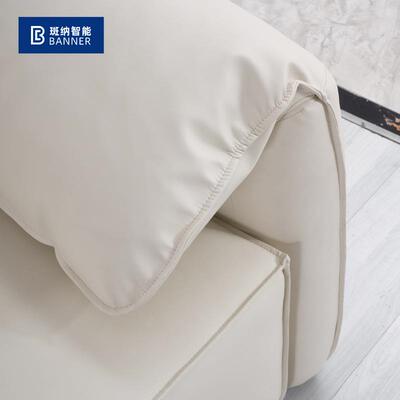 新款代BNY152#极简大象红网耳现朵直沙发真皮北欧客厅排大小户型