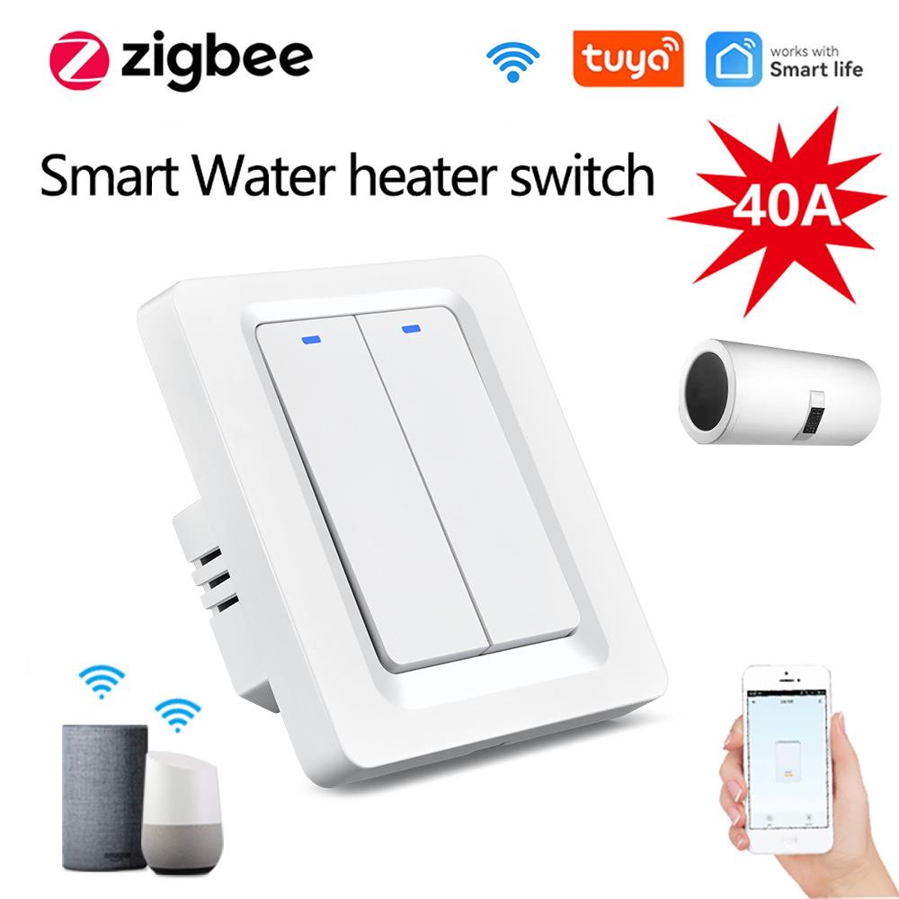Zigbee热水器锅炉开关40A智能WiF涂鸦遥控器语音Alexa定时控制