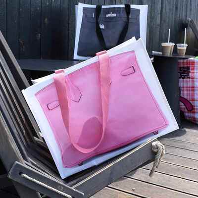 恶搞创意铂金订休做闲健身超织市购物QCL周边广告定袋装覆膜制编