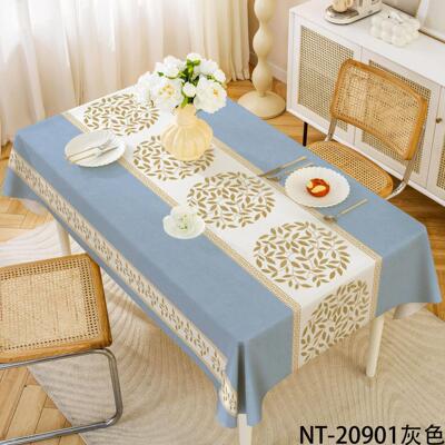 Printed fresh country tablecloth, home cover tassel lace桌布