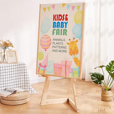 门画展板画告画架实木支架展览会落地887广牌架子口展示架装饰画k