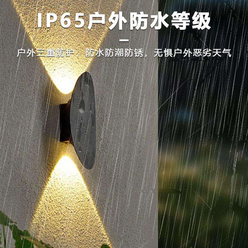 LED户外壁灯防水现代简约过道外墙柱头入户别墅店面门口招牌射灯
