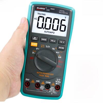 汉研18C数字大屏万用表相测电压2000V交直流2Kv高压电压表
