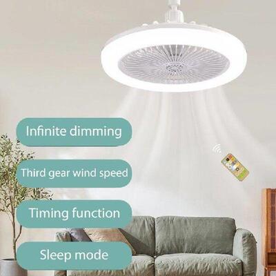E27 Ceiling Fan with Lights LED Fan Light Ceiling Light
