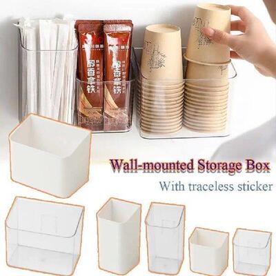 Durable Wall-mounted Storage Box No Punching Required
