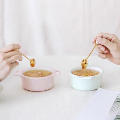 北鼎陶瓷小盅双耳小盅燕窝蒸蛋一人迷你小盅小碗240ml