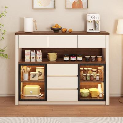 中古厨房柜QUE餐边柜靠墙一体客厅多功能厨风房储物边柜水茶置物