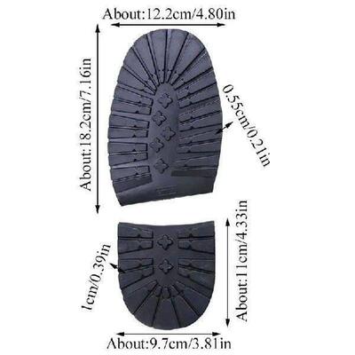 Wear-Resistant Non-Slip Shoes Mat Forefoot Rubber Shoe