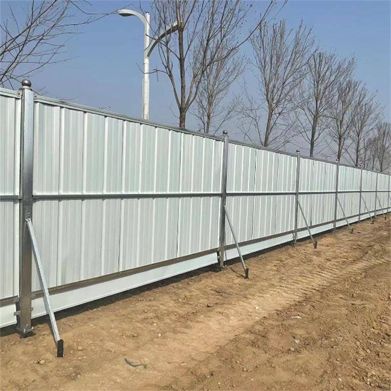 彩钢围挡小草围挡工程施工市政安全围挡铁皮挡板泡沫夹芯工 地围