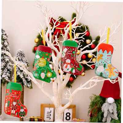 Christmas tree decoration iron gift candy box pendant 礼物盒
