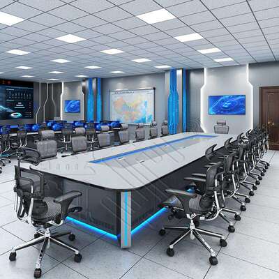 安防控设备控中制台厂家指挥心调度台成机房监集操作台会RWL议桌