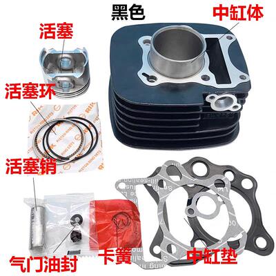 原厂轻骑铃木骏驰GT125 QS125-5C/5A/5B/EFG套缸气缸体活塞环中缸