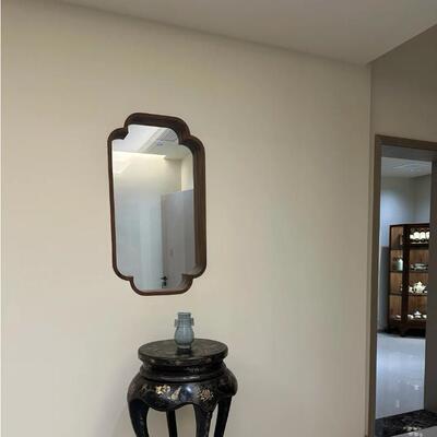 复古小轩窗茶室墙装饰隔断宋户式985美学实木客风厅屏入玄关花窗