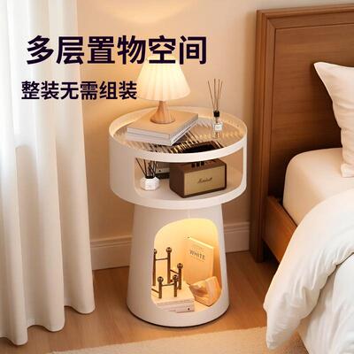 铁可移动简猫咪床头柜猫床窝艺金属约现代奶油一体头0887柜床头边