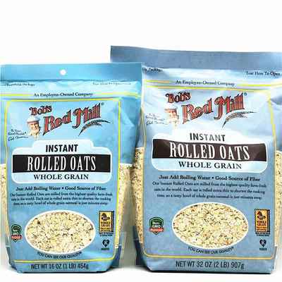 Bob's Red Mill Instant Rolled Oats鲍勃红磨坊速食全谷物