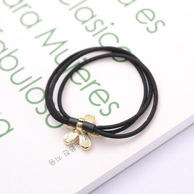 Fashion high elastic imitatoon cat eye flower hair ring simp