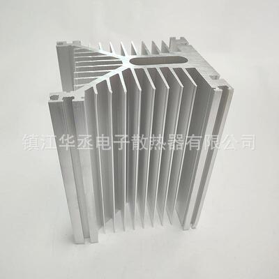 合金铝板散热器 铝型材散热片固态攻放单相三单122x136.5mm
