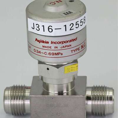 12558 FUJIKIN DIAPHRAGM 气门,类型 N.C.,O.P. 0.34 ~ 0.69MPA 1