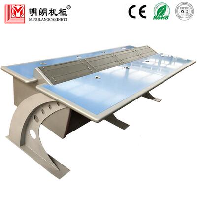 明朗机柜监控操作台弧形控制台指挥中心调度台平台安防拼装台