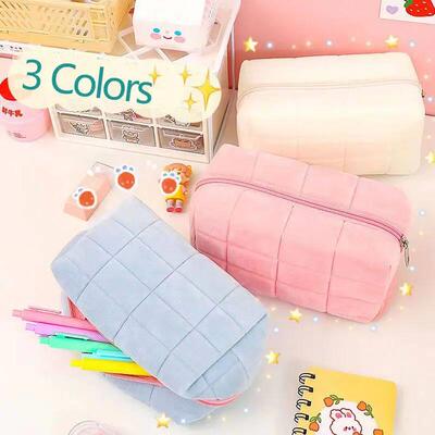 Kawaii Pillow Pencil Case Girls School Supplies Pen Pouch Cu