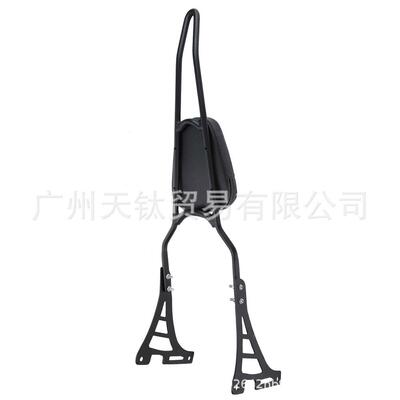 适合XLH 883 1200 2004-2020的带衬垫乘客电机的靠背Sissy Bar