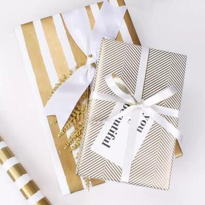 gift wrapping paper roll present wrapper大尺寸礼物包装纸高级
