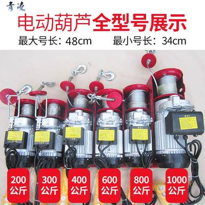 工厂微型电动葫芦卷扬机220V110v吊机起重机提升机electrichoist