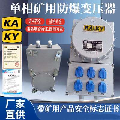 矿用单相防爆行灯变压器380V220V变12736V24V12V煤矿井下隧道专用