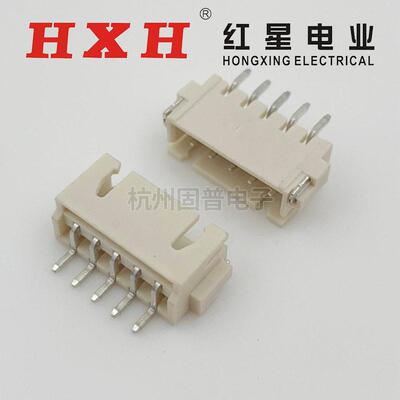 红星XH2.54卧贴HX25003-2AWB-3A-4A-5A-6A-7A-8AWB卧式贴片接插件