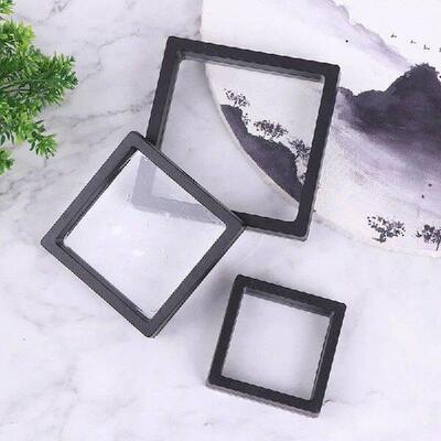 PE Thin Film Suspension Jewelry Display Box Transparent