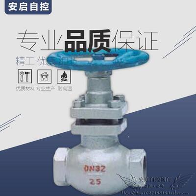 U11SM-16P高温蒸汽导热油不锈钢丝扣柱塞阀DN15 20 25 32 40 50