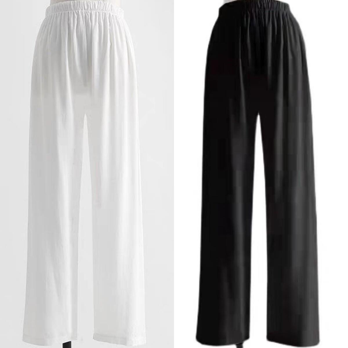 古装汉服打底裤黑白多色戏曲服装水裤越剧小生练功裤