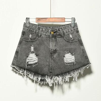 women denim shorts jeans summer ladies hole pants 牛仔短裤女